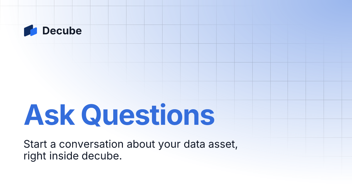 Ask Questions | Decube